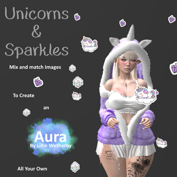 Second Life Marketplace - Aura -Sparkles Pack (Unicorns & Sparkles Series)